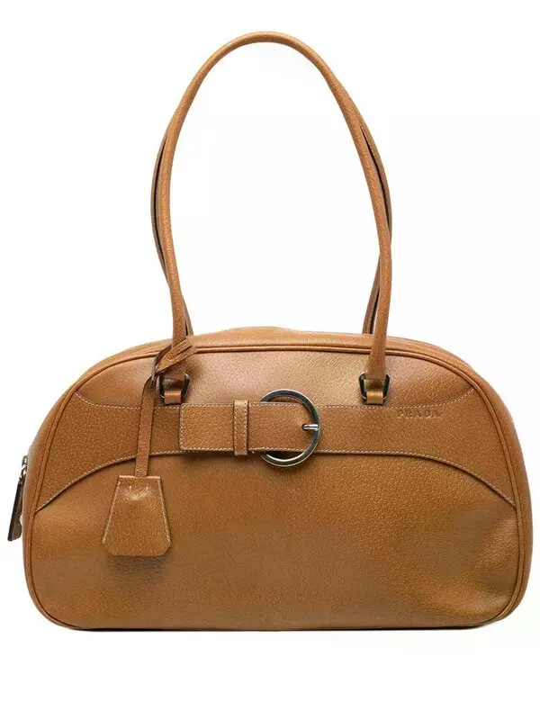 Prada 2000-2025 Cinghiale Fibbi Shoulder Bag - Brown