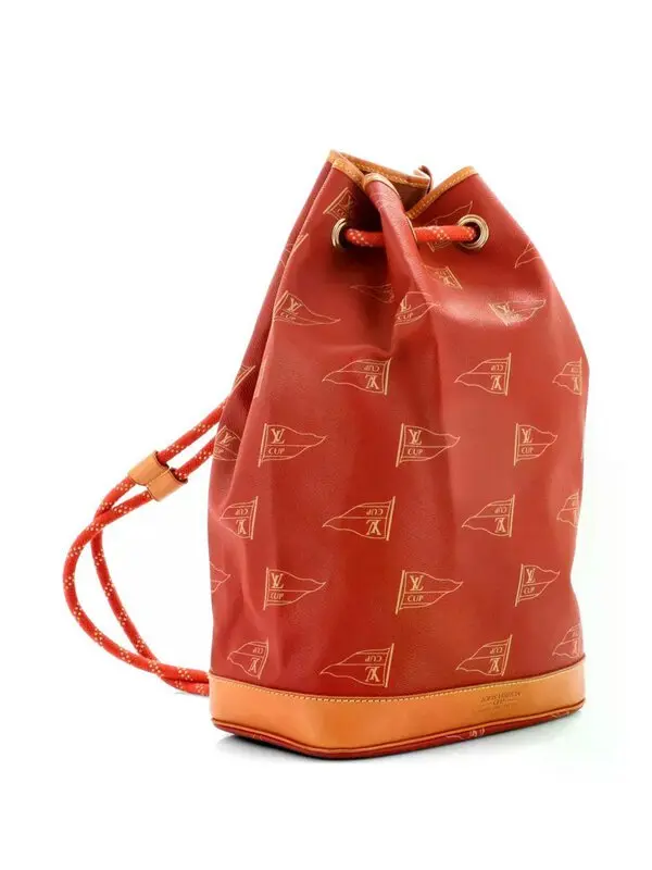 LOUIS VUITTON Cup Saint Tropez Drawstring Backpack Coated Canvas