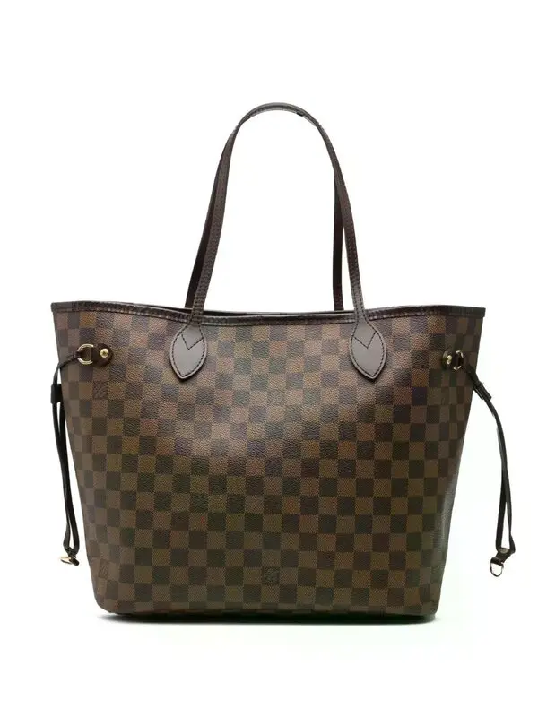 LOUIS VUITTON 2009 Damier Ebene Neverfull Mm Tote Bag - Brown