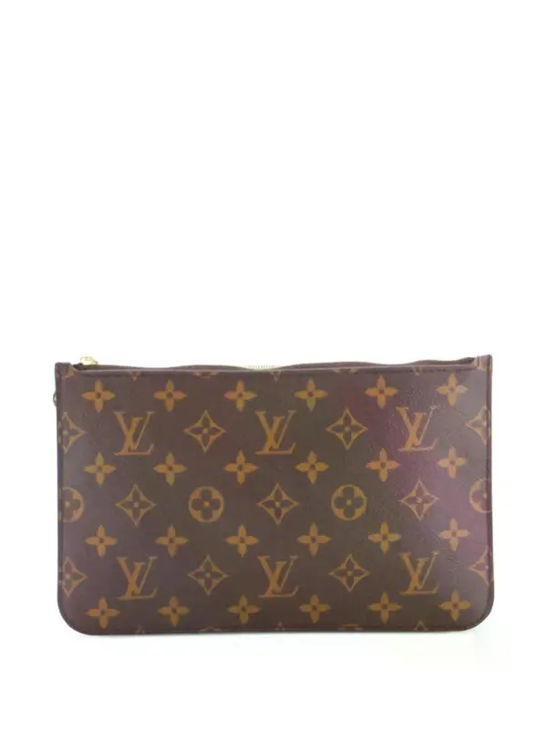 LOUIS VUITTON Neverfull Pochette Monogram Canvas Large Pouch