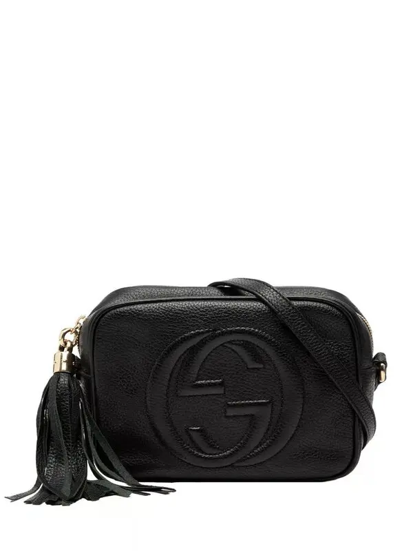 Gucci 2000-2015 Leather Soho Disco Crossbody Bag - Black
