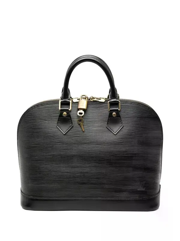 LOUIS VUITTON 1996 Epi Alma Pm Handbag - Black