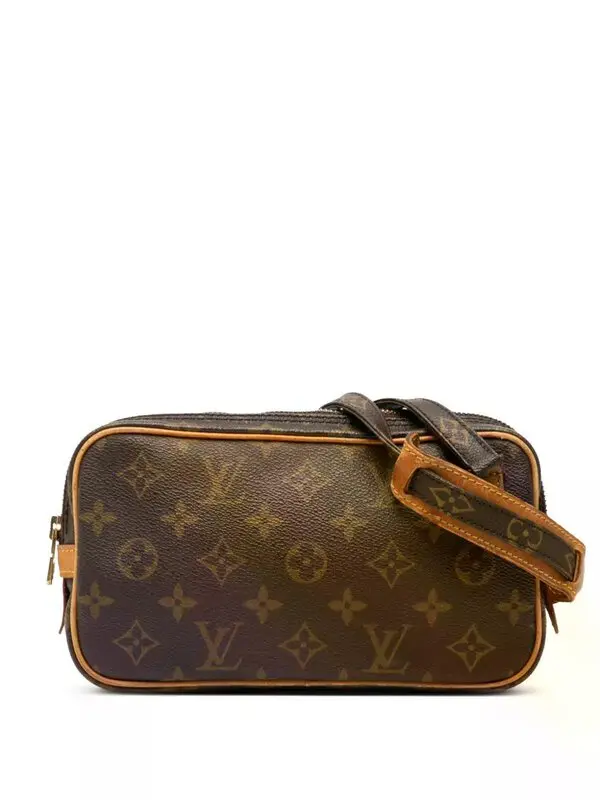 LOUIS VUITTON 1992 Monogram Pochette Marly Bandouliere Crossbody Bag - Brown