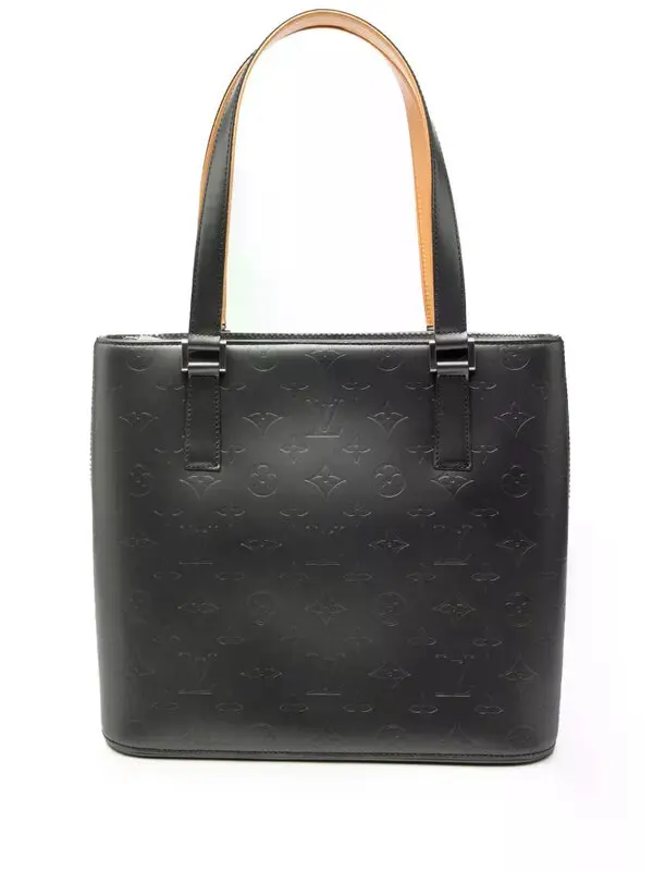 LOUIS VUITTON 2003 Monogram Mat Stockton Tote Bag - Grey