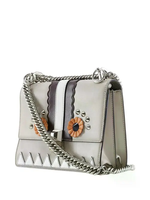 Fendi Vitello Liberty Lucido Catalan Small Mirror Hypnoteyes Studded Kan I Crossbody Bag
