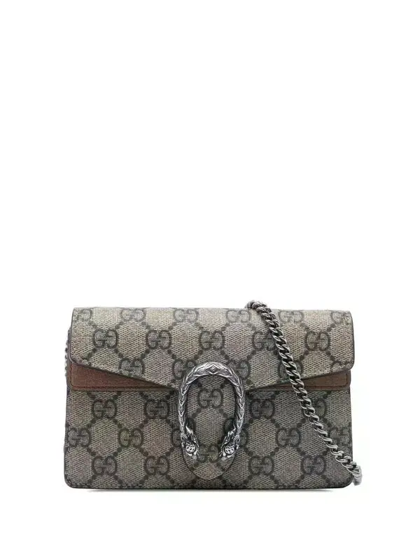 Gucci 2016-2015 Mini Gg Supreme Dionysus Crossbody Bag - Brown