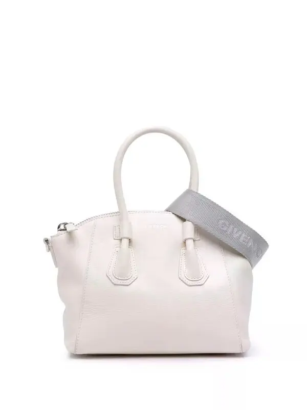 Givenchy 2022 Mini Calfskin Antigona Sport Satchel - White