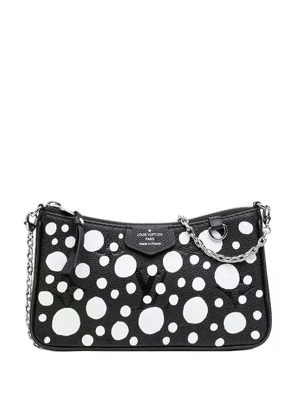 LOUIS VUITTON Yayoi Kusama Monogram Giant Empreinte Infinity Dots Easy Pouch On Strap - Black