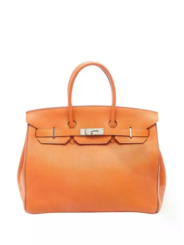 Hermès 2005 Togo Birkin 35 Handbag - Orange