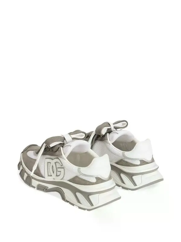 Dolce & Gabbana Dg Country Road Nylon And Calfskin Sneakers - White