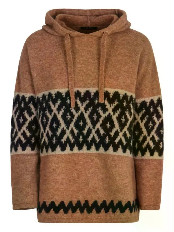 Max Mara Ivan Jacquard Hoodie - Brown