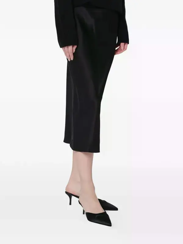 ANINE BING Satin Pencil Skirt