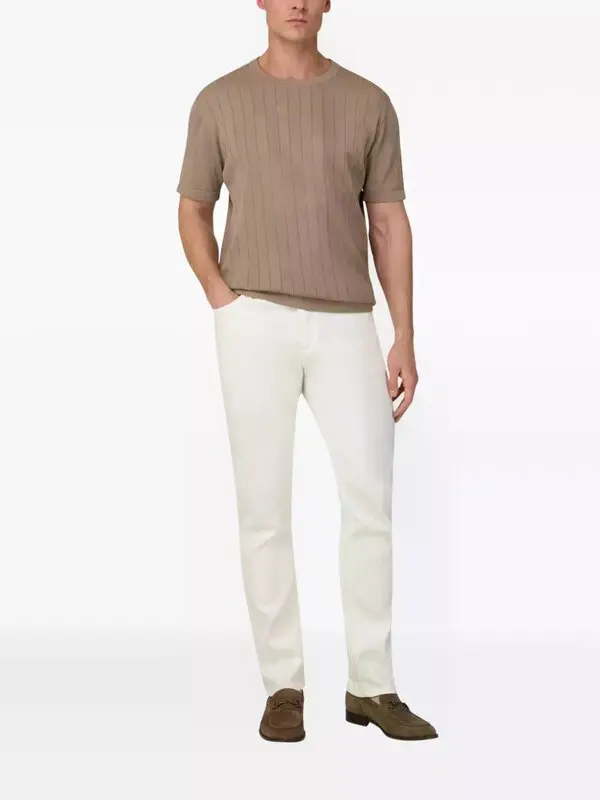 Boggi Milano Straight-leg Selvedge Jeans - White