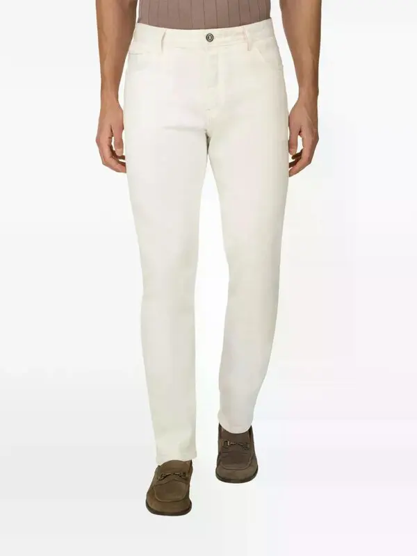 Boggi Milano Straight-leg Selvedge Jeans - White