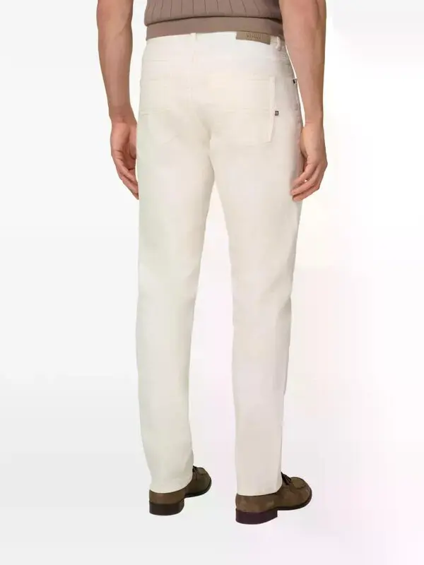Boggi Milano Straight-leg Selvedge Jeans - White