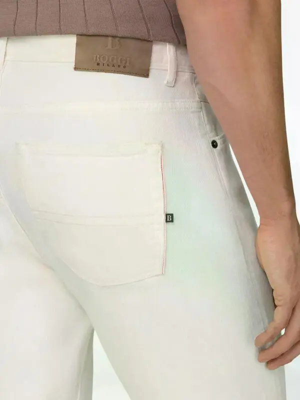 Boggi Milano Straight-leg Selvedge Jeans - White