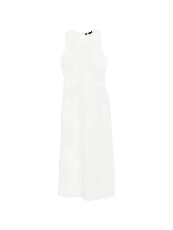 Maje Sleeveless Midi Dress - White