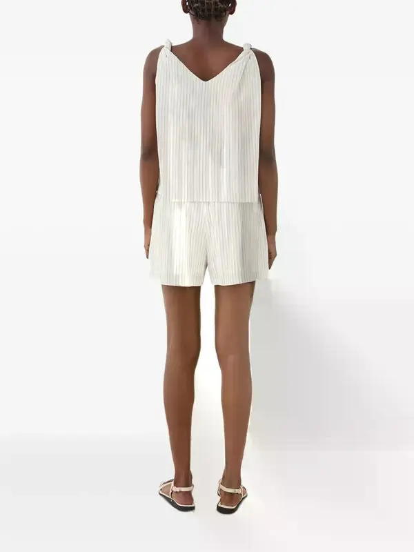 ELEH Knotted Striped Top
