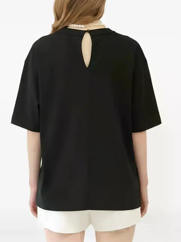 ELEH Open Back T-shirt - Black