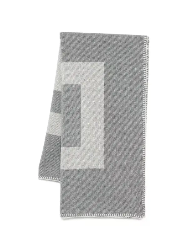 Givenchy Whipstitch-trim Scarf - Grey
