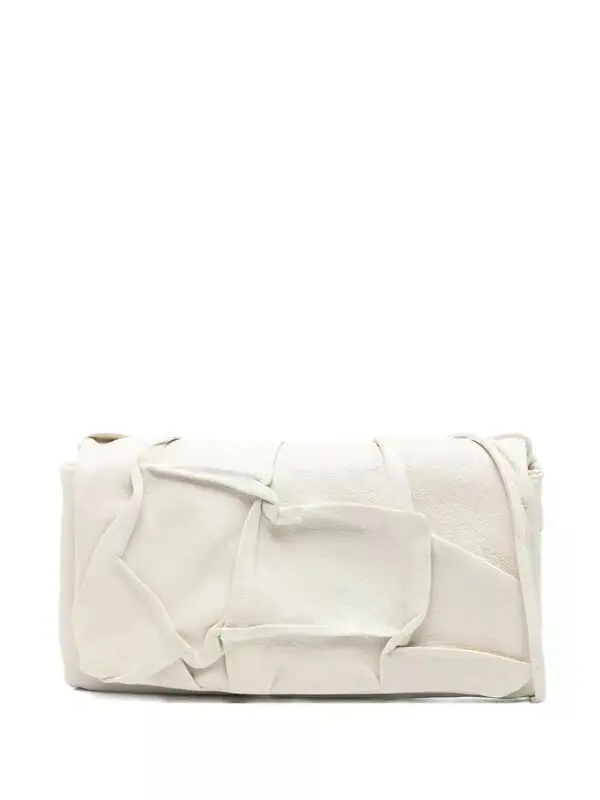 SOMMET Soffietta Plump Ruched Crossbody Bag - Neutrals