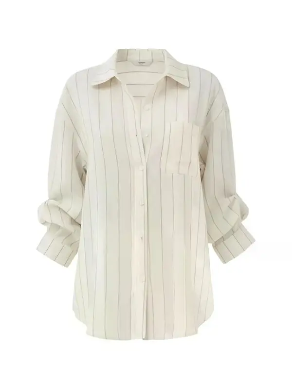 ELEH Striped Pocket Shirt - Neutrals