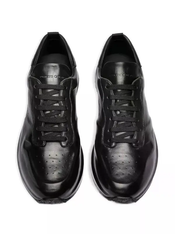 Officine Creative Perforated Leather Sneakers