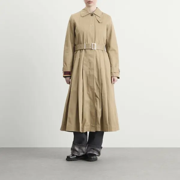 DAMSON MADDER Sofia Pleated Trench Coat