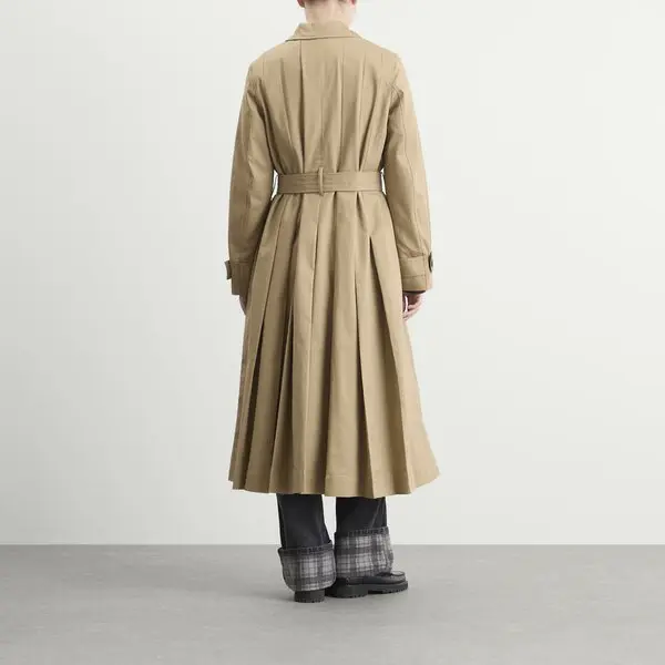 DAMSON MADDER Sofia Pleated Trench Coat