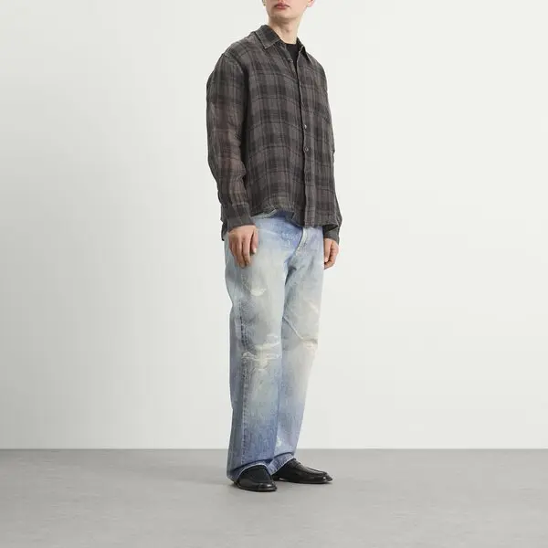 Our Legacy Check Linen Above Shirt - Penumbra Check