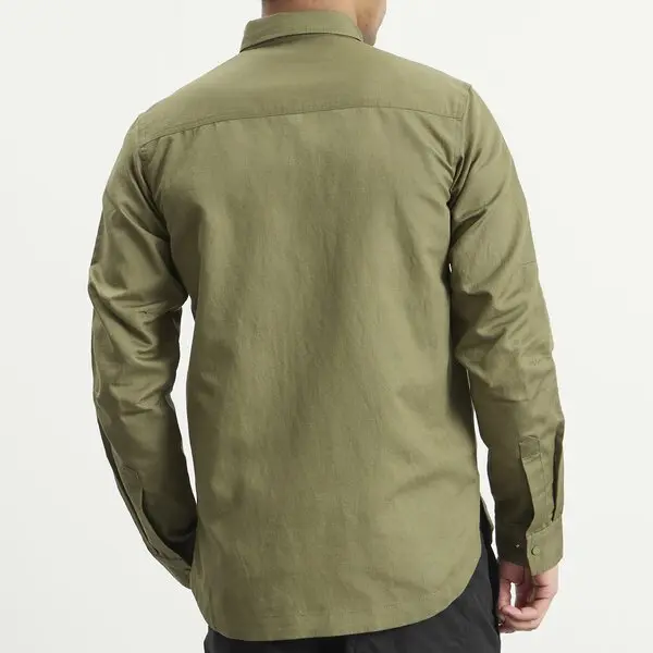 MAHARISHI Hemp Custom Shirt - Olive Og-107f