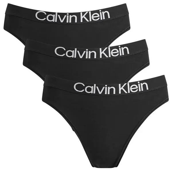 Calvin Klein Extra Soft Cotton Stretch Bikini Brief 3 Pack - Black