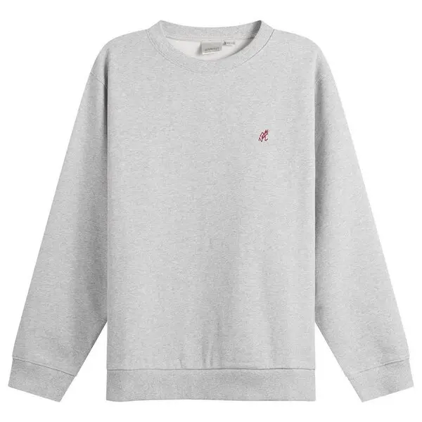 Gramicci One Point Crew Sweatshirt - Heather Grey