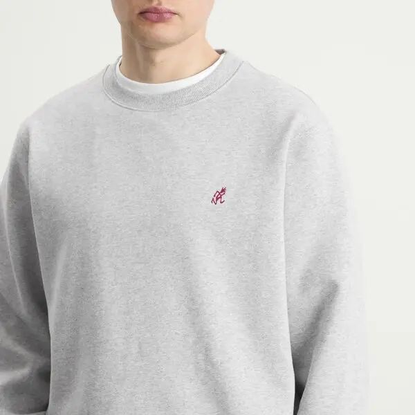 Gramicci One Point Crew Sweatshirt - Heather Grey