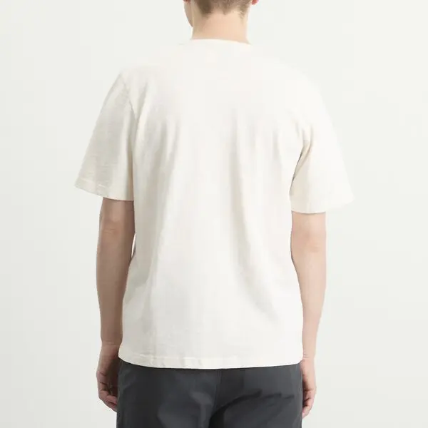 Folk Slub Embroidered T-shirt - Off White