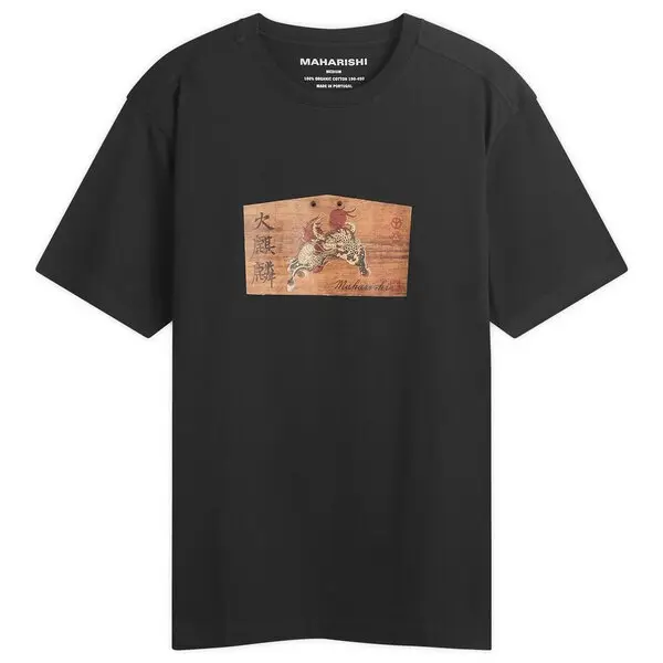 MAHARISHI Ema Kirin Plaque T-shirt - Black