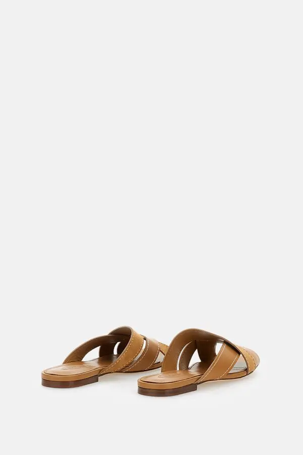TOD'S Sandals In Smooth And Suede Leather - Marrone
