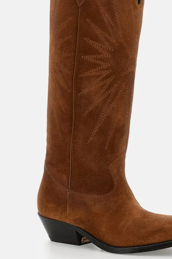 GOLDEN GOOSE High Suede Boots - Marrone