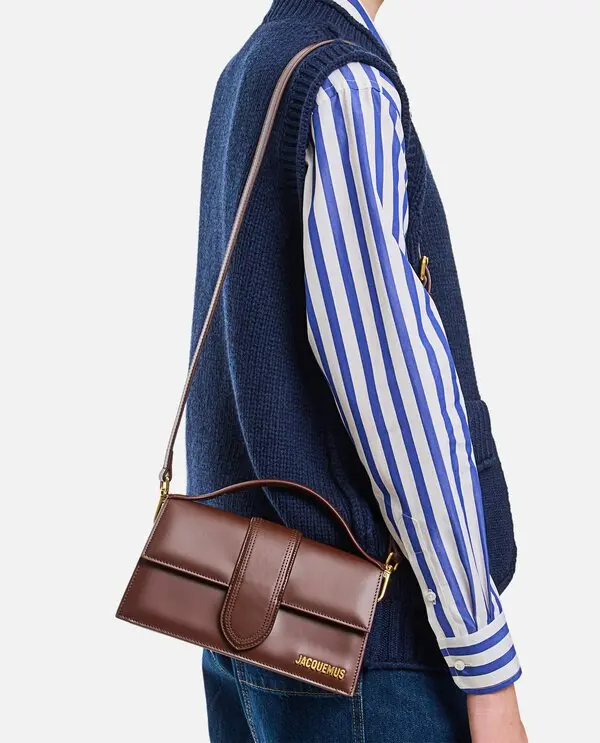 Jacquemus Le Grand Bambino Leather Bag - Marrone