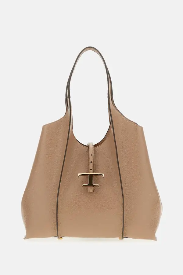 TOD'S Timeless Medium Shopping Bag T - Beige