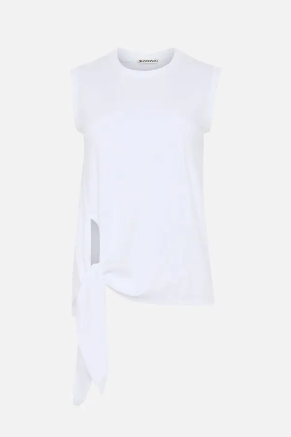 JW Anderson Knot-detailed Sleeveless Top - White