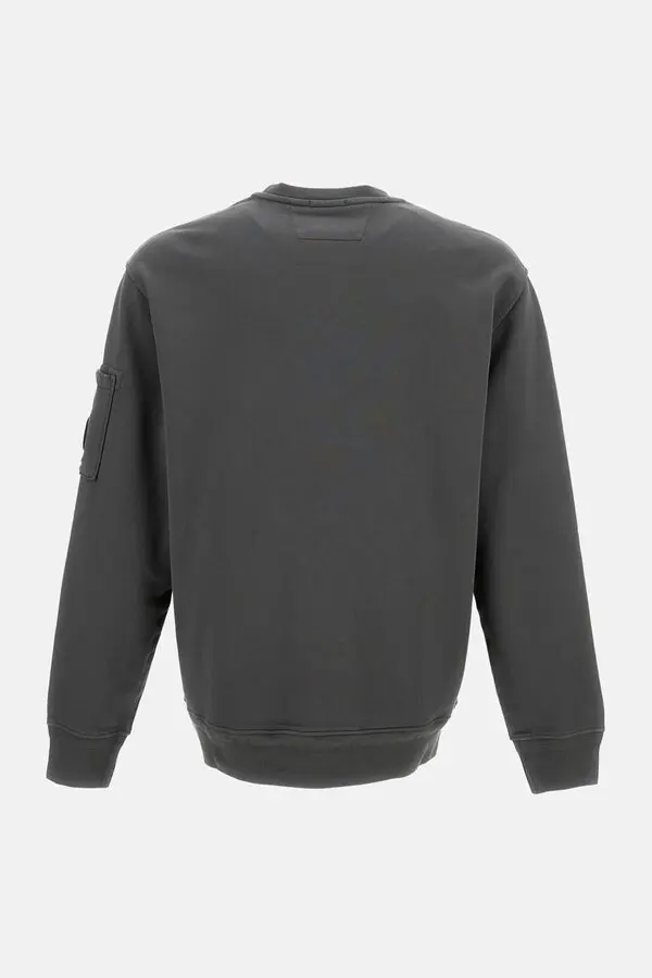 C.P. COMPANY Crewneck Sweatshirt With Lens Detail - Grey