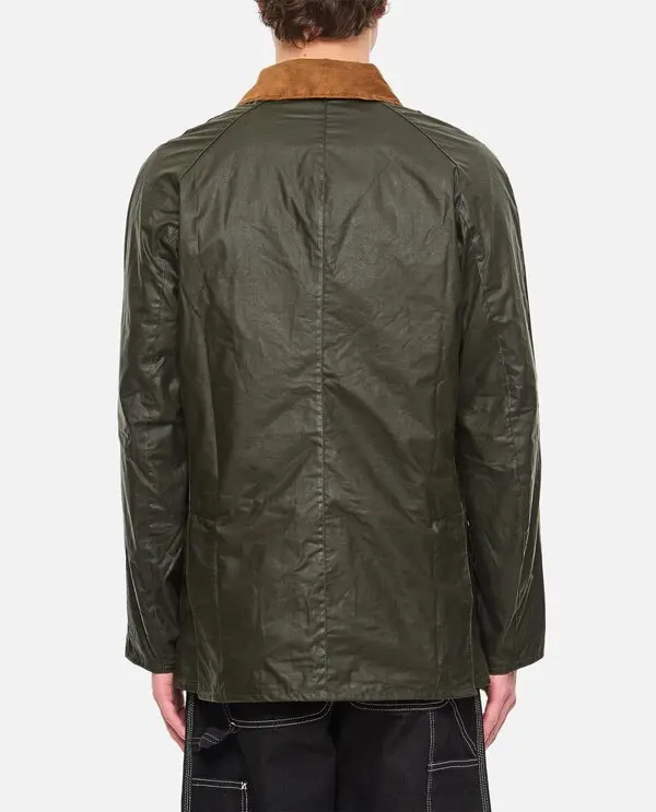 Barbour Jacket With Pockets And Embroidered Logo - Green