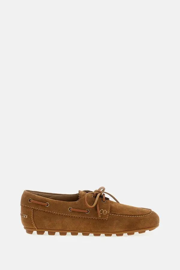 Hogan H693 Boat Shoes - Brown