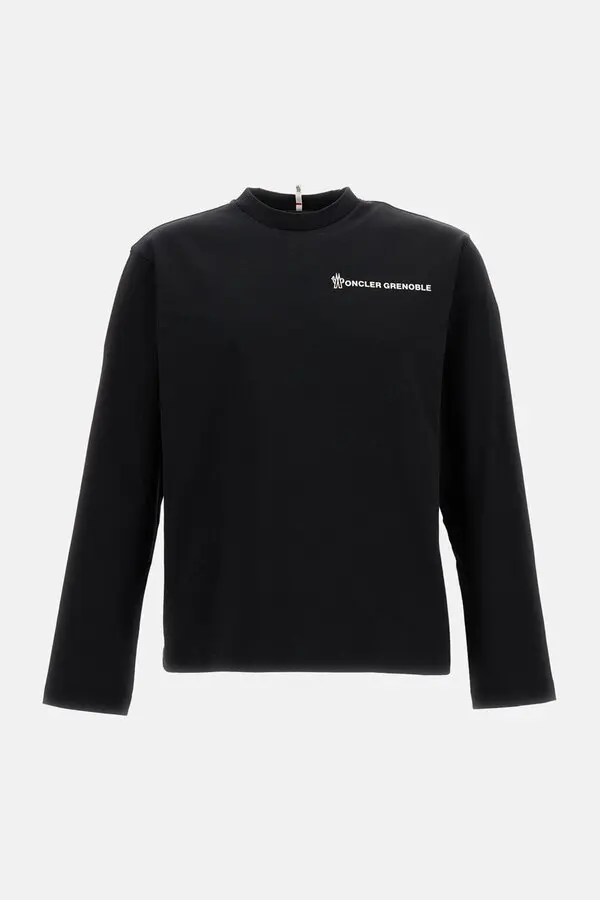 Moncler Maglietta Maniche Lunghe - Black