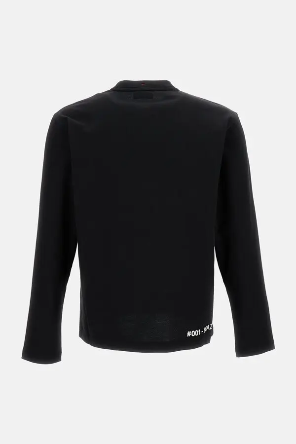 Moncler Maglietta Maniche Lunghe - Black