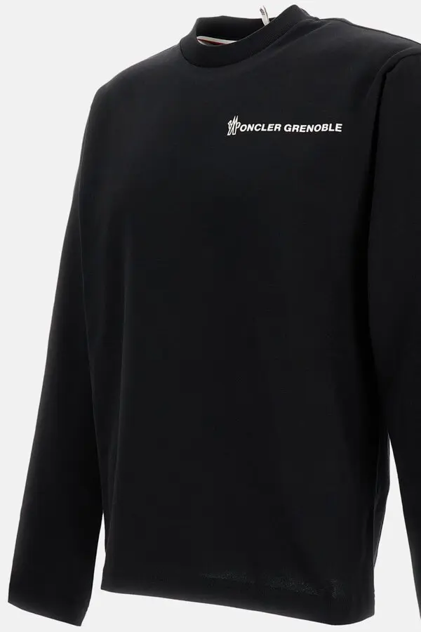 Moncler Maglietta Maniche Lunghe - Black