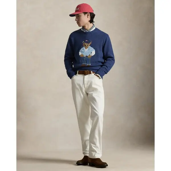 Ralph Lauren Polo Bear Linen-cotton Sweater