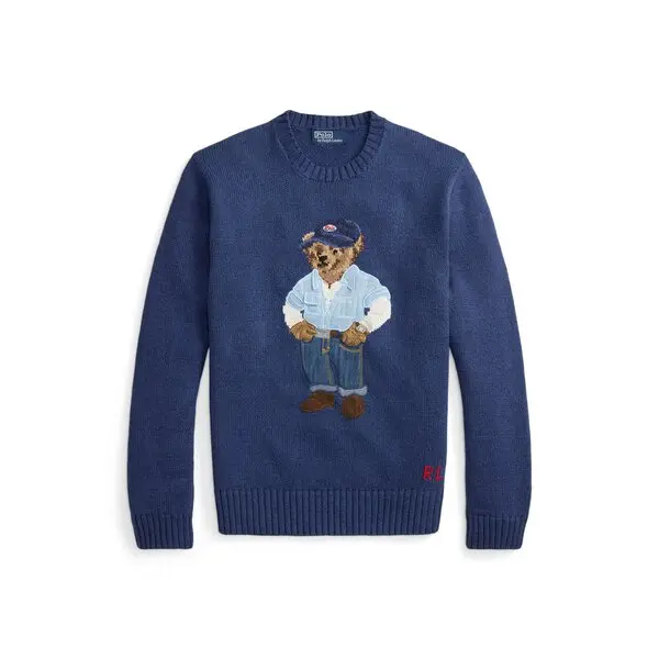 Ralph Lauren Polo Bear Linen-cotton Sweater