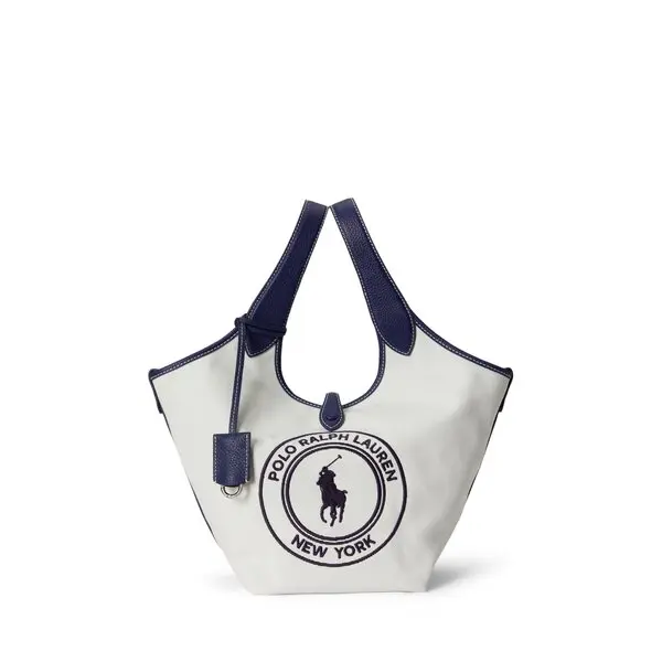 Ralph Lauren Canvas Tote With Logo